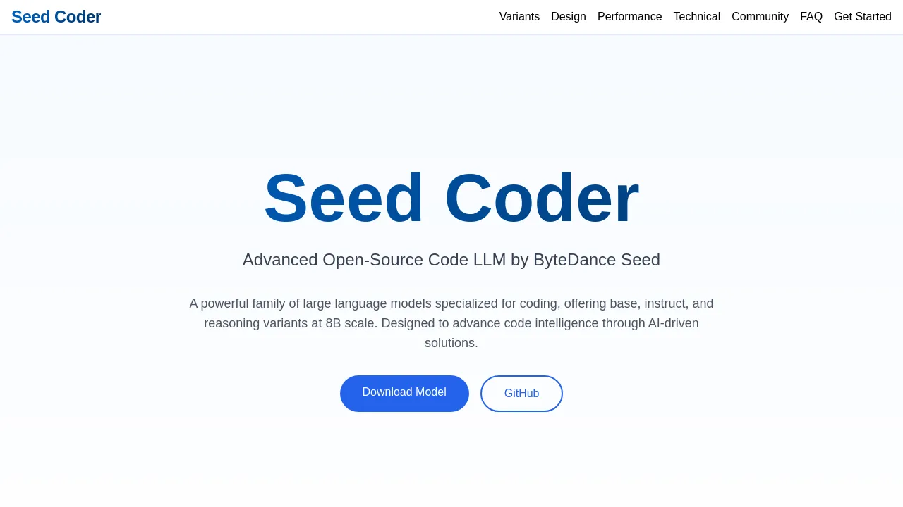 Seed Coder - ByteDance Seed - BestofAI